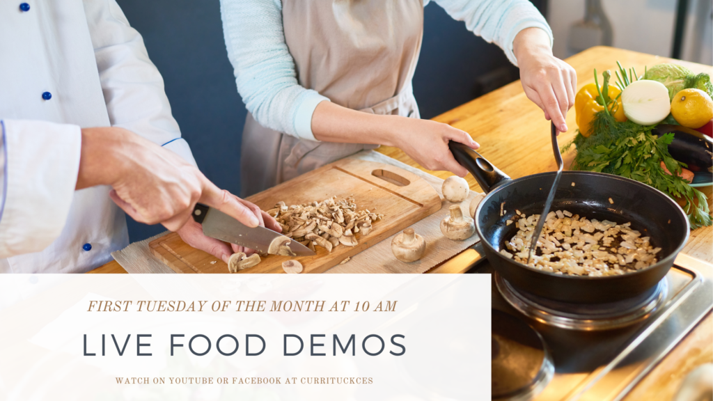 Live Monthly Food Demos! | N.C. Cooperative Extension